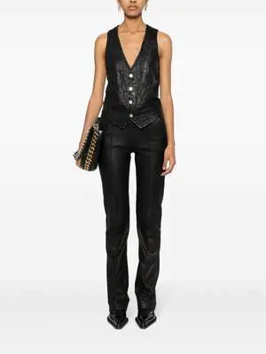 Zadig&Voltaire Emile Crinkled Leather Waistcoat