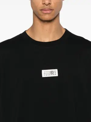 Maison Margiela Numbers-Tag Long-Sleeve T-Shirt - Black | Editorialist