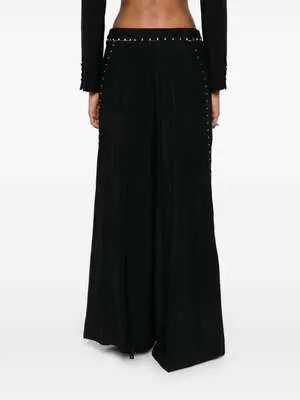 MUGLER Hook & Eye Wide-leg Trousers