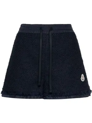 Moncler Logo-patch Tweed Shorts