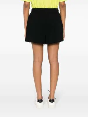ROTATE BY BIRGER CHRISTENSEN Logo-embroidered Track Shorts - Black