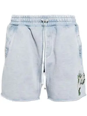 Amiri Filigree Cotton Track Shorts