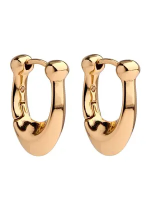 Coach Signature C Huggie Hoop Earrings - Gold