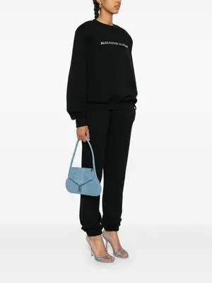 Amina Muaddi Gemini Shoulder Bag - Blue