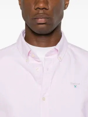 Barbour Logo-embroidered Striped Shirt