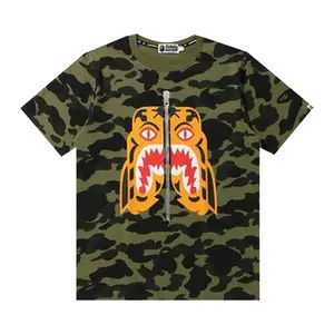 A BATHING APE 1st Camo Tiger Tee - Green