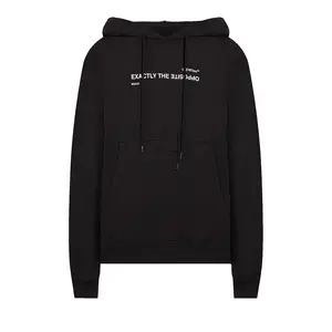 Off-White Slogan Print Drawstring Hoodie