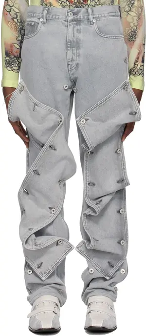 Y/project Y/Project Snap Off Jeans - Grey