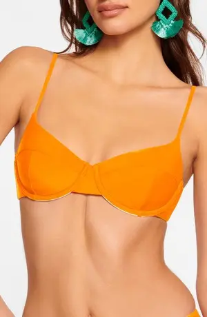Ramy Brook Ramy Brook Mona Underwire Bikini Top Apricot