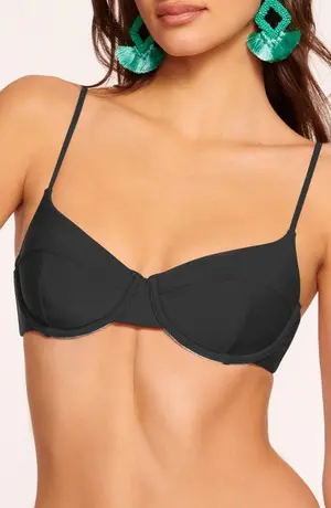 Ramy Brook Ramy Brook Mona Underwire Bikini Top Black