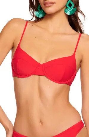 Ramy Brook Ramy Brook Mona Underwire Bikini Top Flame
