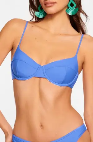 Ramy Brook Ramy Brook Mona Underwire Bikini Top Serene Blue