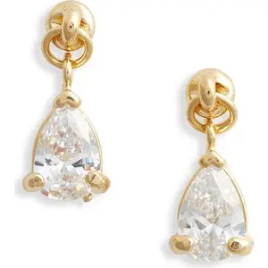 CHILD OF WILD Teardrop Cubic Zirconia Stud Earrings - Gold