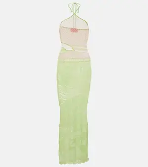 ROBERTA EINER Natalie Halterneck Maxi Dress - Multicoloured