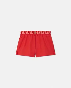Versace Greca Medusa Swim Shorts - Red
