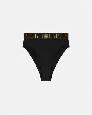 Versace Econyl High Waisted Bikini Bottoms - Black