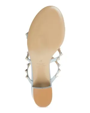 Valentino Garavani Rockstud Block Heel Slide Sandals