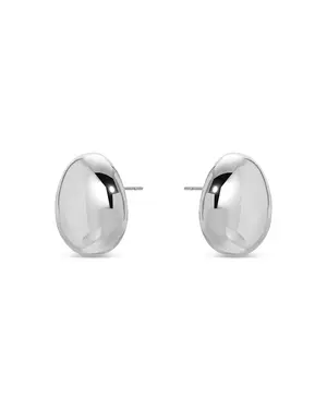 Ettika Polished Stud Earrings - Silver