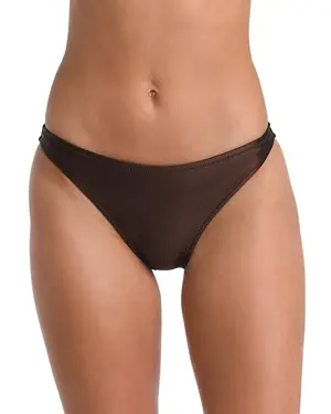 L'Agence L'AGENCE Jean Shimmer Bikini Bottom Chocolate