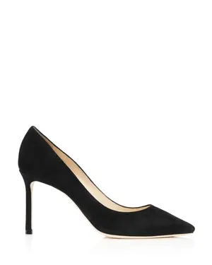 JIMMY CHOO Romy 85 Pointed-toe Pumps - Black Suede