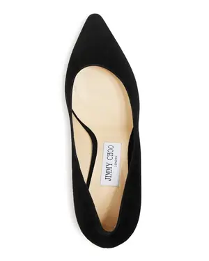 JIMMY CHOO Romy 85 Pointed-toe Pumps - Black Suede