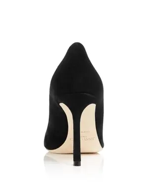 JIMMY CHOO Romy 85 Pointed-toe Pumps - Black Suede