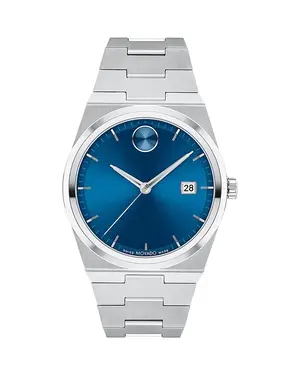 Movado Bold Quest Watch, 40mm - Blue/silver