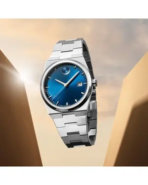 Movado Bold Quest Watch, 40mm - Blue/silver