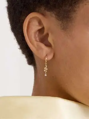 PERSEE Snake 18-karat Single Hoop Earring