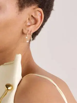 PERSEE Snake 18-karat Single Hoop Earring