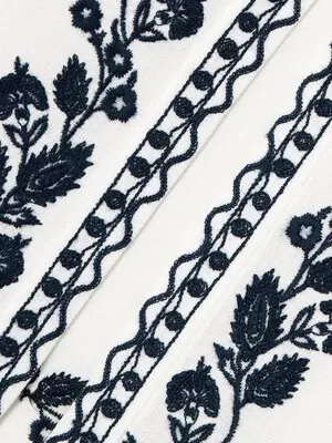 Loro Piana Dabney Embroidered Linen Vest
