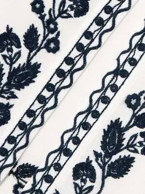 Loro Piana Dabney Embroidered Linen Vest