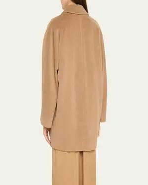 Max Mara Rebus Double-breasted Coat - Camel