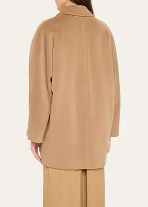 Max Mara Rebus Double-breasted Coat - Camel