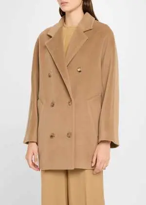 Max Mara Rebus Double-breasted Coat - Camel