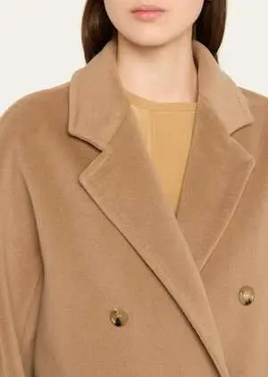 Max Mara Rebus Double-breasted Coat - Camel