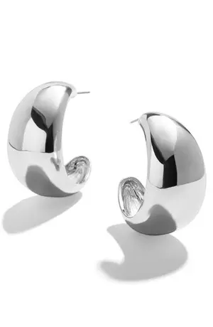 Baublebar BaubleBar Emma Hoop Earrings Silver