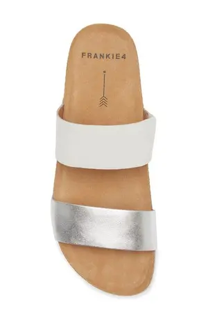 FRANKIE4 Maria Iii Slide Sandal - White/silver