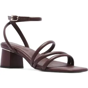 Women's Leather Block Heel Sandals
