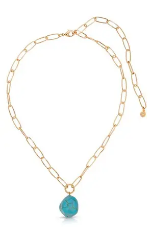 Ettika Pendant Necklace - Turquoise
