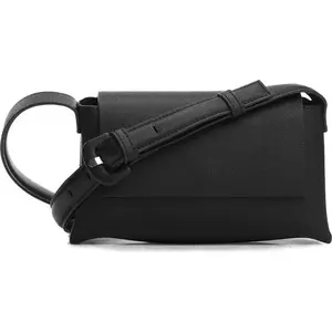 Mango Flap Crossbody Bag - Black