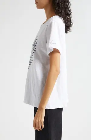 Cinq À Sept Graphic T-shirt - White/black