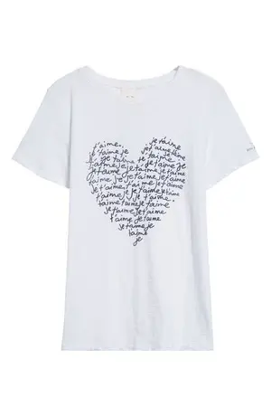 Cinq À Sept Graphic T-shirt - White/black