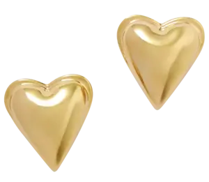 Alaïa Bombe -tone Heart Earrings - Gold