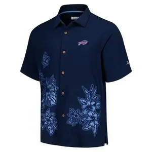 Tommy Bahama Buffalo Bills Hibiscus Camp Button-up Shirt