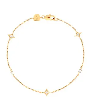 ASTRID & MIYU Cosmic Star Charm Bracelet - Gold