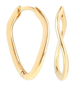 ASTRID & MIYU Infinity Hoop Earrings - Gold