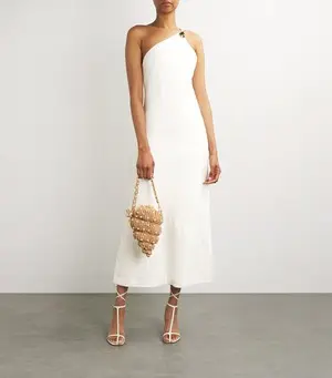Cult Gaia Linen-blend Rinley Midi Dress