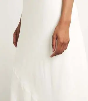 Cult Gaia Linen-blend Rinley Midi Dress