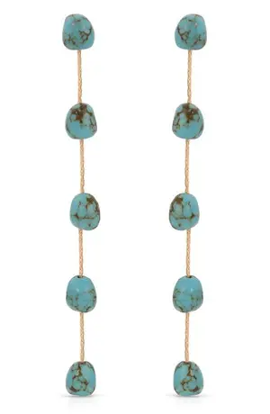 Ettika Drop Earrings - Turquoise